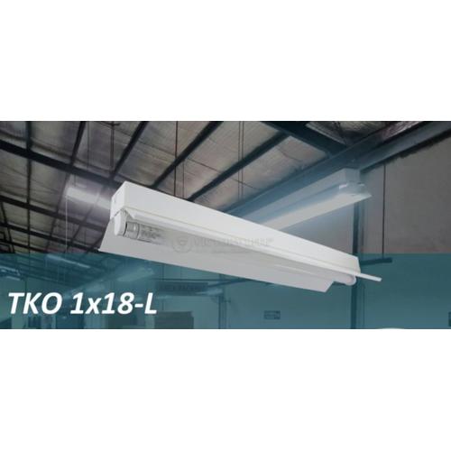 Jual Kap Lampu TKO LED 1x18 60cm kap TKO TL 1x8w Philips Komplit ...