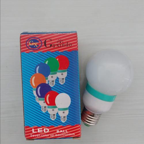 Jual Lampu LED ball 7 warna Susu G11 60mm LED Ball 7 Warna Bening G12 ...