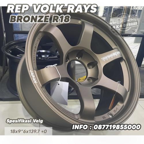 Jual R18 Velg Volk Rays Flow Form 18x9" 6x139.7 et 0 Rep TE 37 Progresive - Bronze - Kota ...