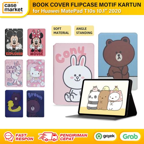 Jual Huawei MatePad T10s 10.1 2020 Flip Case Cute Kartun Casing Book ...