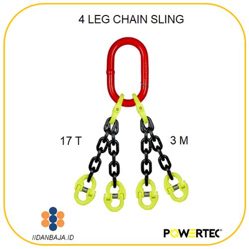 Jual 4 LEG CHAIN SLING. WLL 17 TON X 3 MTR POWERTEC - Kota Tangerang ...