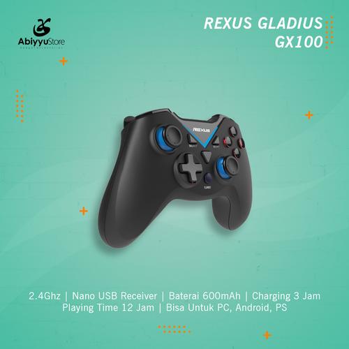 Jual Gamepad Wireless Rexus Gladius GX100 Stick Gaming PC Laptop ...