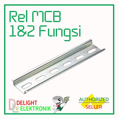 Jual REL MCB DIN RAIL MCB 1 FUNGSI 2 FUNGSI ALUMUNIUM 1M - 1 FUNGSI ...