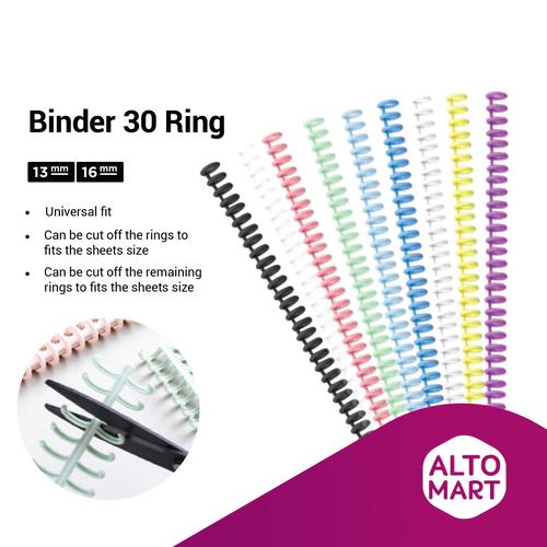 Jual DIY 30 Holes Ring Binder Notebook A5 B5 A4 Lipat 360 Derajat ...