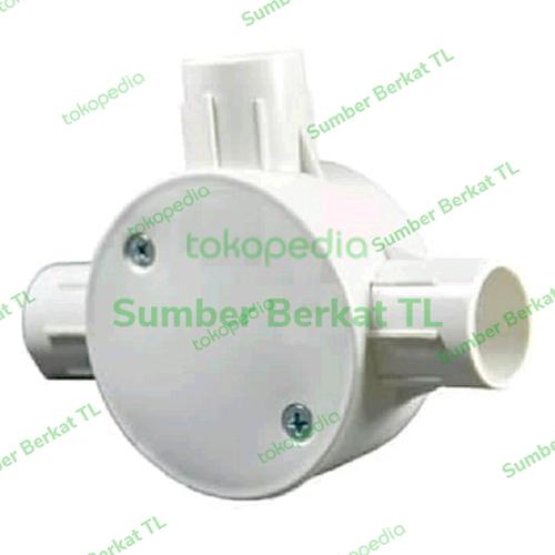 Jual T dus Listrik cabang 3 Tee Dus Putih 20MM 20 MM TDos Cab 3 White ...