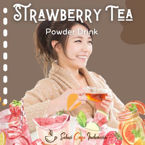 Jual Tester Bubuk Minuman Strawberry Tea Sachet 30gr Solusi Cafe ...