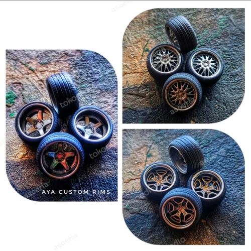 Jual AYA CUSTOM RIMS HOTWHEELS | MINI GT | TOMICA | MBX | ALL DIECAST ...