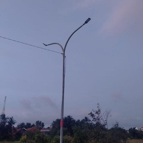 Jual Tiang PJU 9 Meter Parabolic Double Arm Hot Deep Galvanis HDG ...