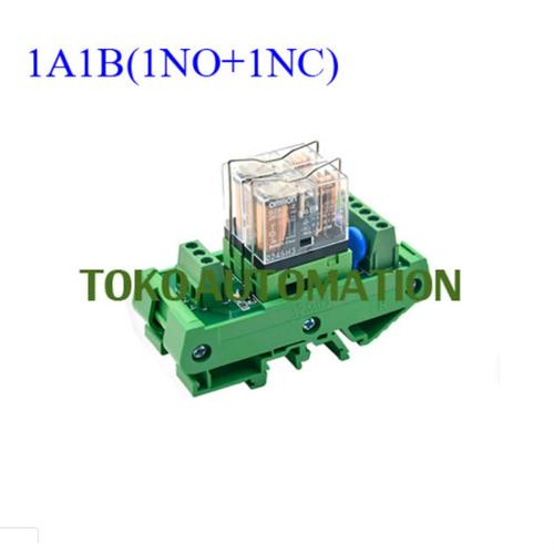 Jual 2 channel PLC control panel relay module 16A 24V DC 1A1B PA29 ...