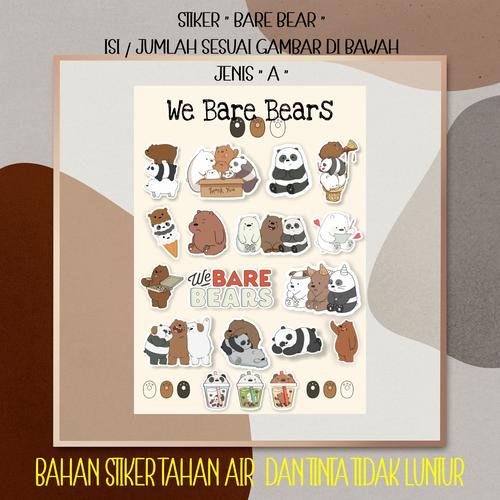 Jual we bare bears sticker lucu beruang we bare bears sticker anak lucu ...