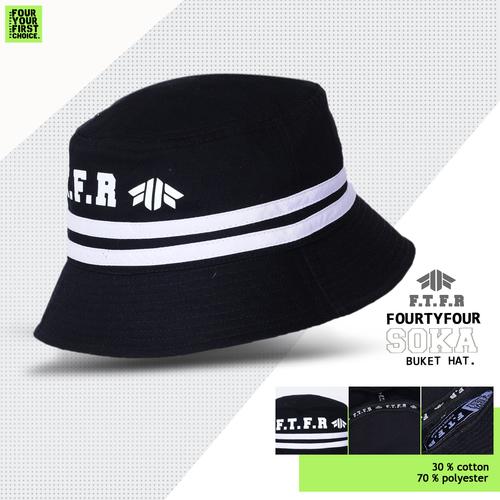 Promo Topi Bucket Pria Fourtyfour Soka - Bucket Hat Pria Casual ...