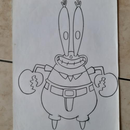 Jual kertas mewarnai gambar mr crabs spongebob - Kota Tangerang Selatan ...