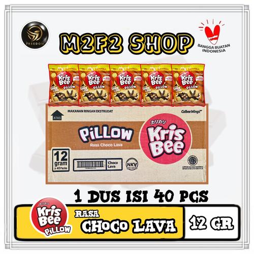 Jual Snack Kris Bee Pillow Choco Lava Cokelat Sachet - 12 gr (Harga Karton) - Jakarta Pusat ...