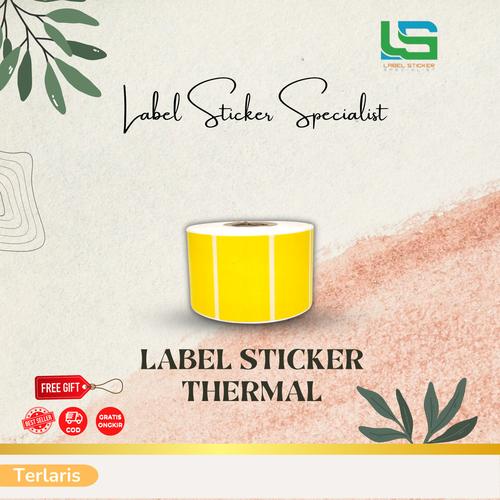 Jual STICKER LABEL BARCODE 60x30 MM THERMAL - Merah Muda - Jakarta ...