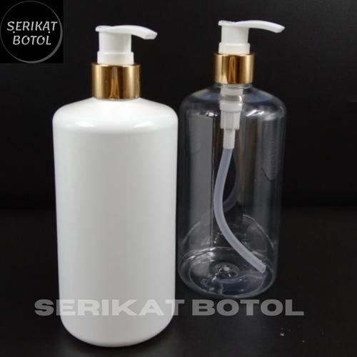Jual BOTOL PUMP LOTION 500ML BENING PUTIH SOLID LOTION PUMP GOLD 500 ML ...