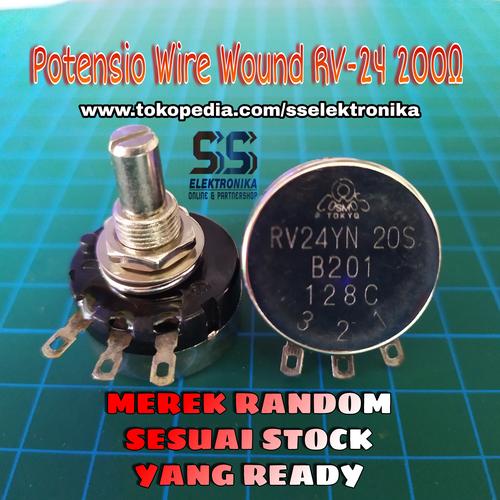 Jual Potensio Potentiometer Wire Wound RV-24 RV 24 YN 200R 200 ohm 1 ...
