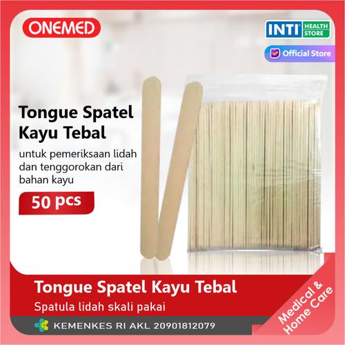Jual Onemed | Tongue Spatel Kayu Tebal Isi 50 | Pack - Kota Bandung ...