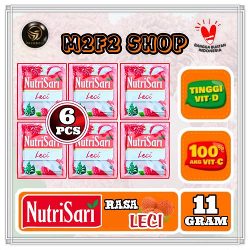 Jual NutriSari Minuman Serbuk Rasa Leci Sachet - 11 gr (Harga 6 Pcs ...