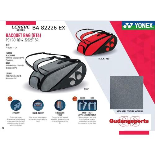 Jual TAS RAKET BADMINTON YONEX 22826 BA82226EX / BA 82226 EX BAG 82226 ...