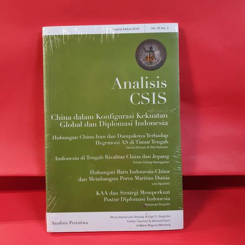 Jual BUKU ANALISIS CSIS CHINA DALAM KONFIGURASI KEKUATAN GLOBAL DAN ...