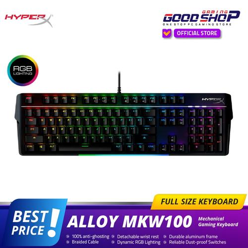 Promo HyperX Alloy MKW100 / MKW 100 - Mechnical Gaming Keyboard Cicil 0 ...