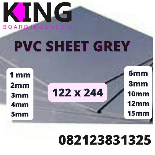 Jual PVC SHEET GREY Board Lembaran 1mm,2mm,3mm,4mm,5mm,6mm,8mm,10mm ...