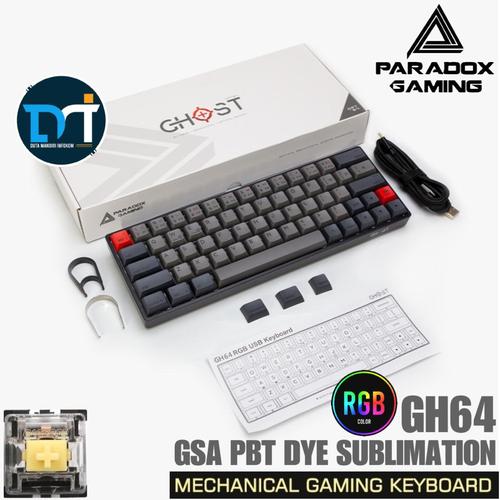 Promo Paradox Gaming Ghost GH64 GSA PBT DYE SUBLIMATION Mechanical ...