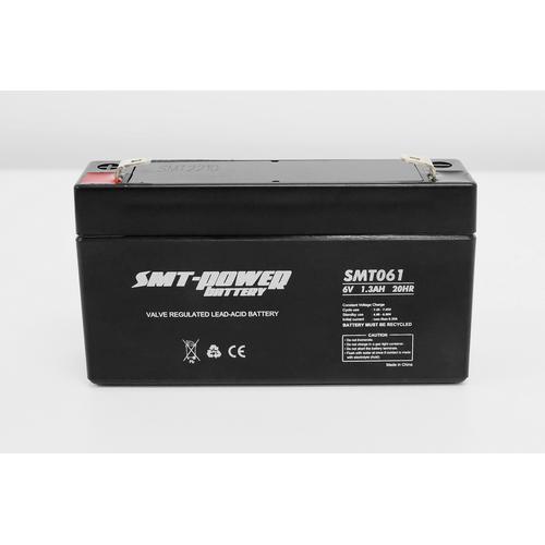 Jual SMT POWER 6V 1,3Ah Battery Timbangan VRLA Aki kering 20HR SMT061 ...