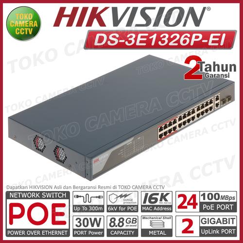 Jual SWITCH POE HIKVISION 24 PORT 2 UPLINK - Jakarta Barat - TOKO ...