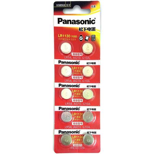 Jual panasonic baterai LR1130 Baterai Koin AG10 389 LR54 SR54 1.5V ...