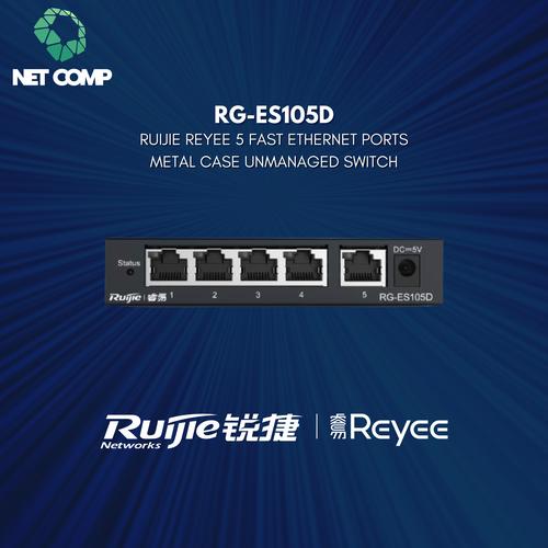Jual RG-ES105D RUIJIE REYEE 5 PORT FAST ETHERNET UNMANAGED SWITCH STEEL - Kota Surabaya ...