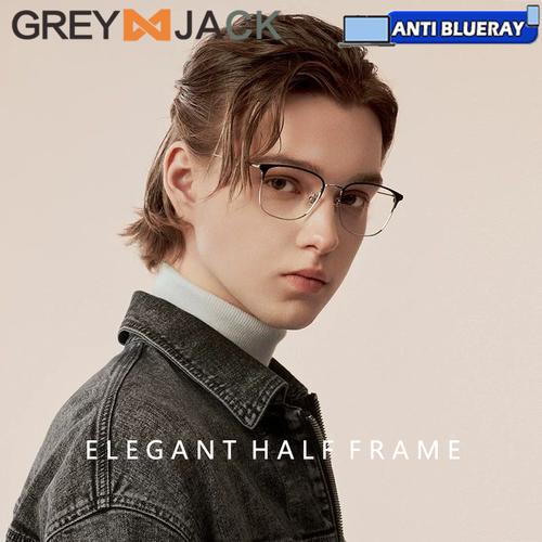 Promo Grey Jack Kacamata Antiradiasi Blueray Style Kotak Elegant Simple ...