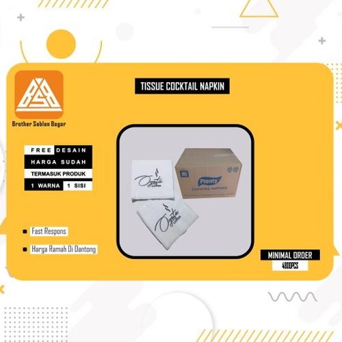 Jual TISSUE COCKTAIL NAPKIN CUSTOM LOGO, 1 DUS 1 SISI 1 WARNA - Kota ...