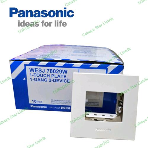 Jual Panasonic Frame 1 Gang 2 Device Style Series WESJ78029W Putih ...