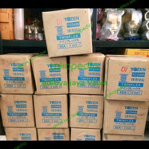 Jual TOZEN twinflex flexible rubber joint 50A(2") jis 10k asli 100% ...