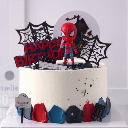 Jual TOPPER CAKE TEMA SPIDERMAN / HIASAN KUE ANAK COWOK DESAIN ...