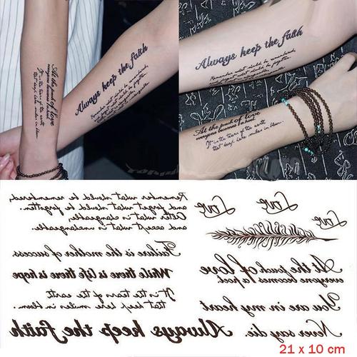 Jual Sticker Tattoo Temporary - Tato Temporer - Tato Tulisan Tato ...
