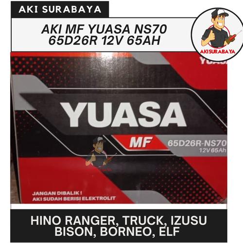 Jual AKI MF YUASA NS70 12V 65Ah AKI MOBIL HINO RANGER TRUCK IZUZU BISON - Kota Surabaya - aki ...
