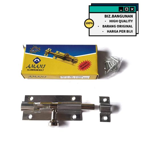 Jual GRENDEL ALUMINIUM 3 INCH - GERENDEL SELOT PINTU - JENDELA 3" IN ...