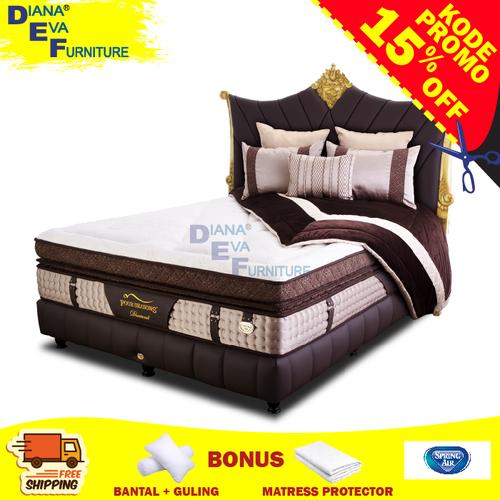 Promo Spring Air Diamond Full Set ( kasur + Divan + sandaran ...