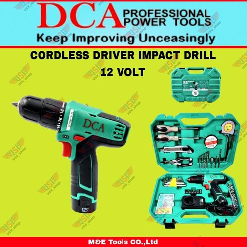 Jual DCA ADJZ1202i Cordless Driver Hammer Drill SET Mesin Bor Beton ...