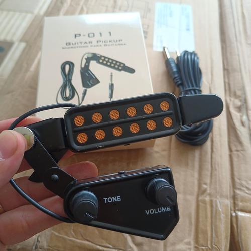Jual Pickup spul gitar akustik 12 hole with Volume p011/pickup gitar ...