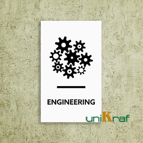 Jual Papan Sign Akrilik Ruang Kantor Engineering - Acrylic Office Room ...