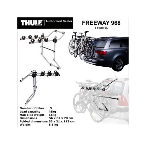 Jual Thule Freeway 968 bike carrier rak sepeda mobil gantung belakang ...