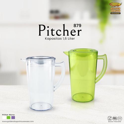 Jual pitcher plastik | teko plastik 1600 ml | food grade - putih bening ...
