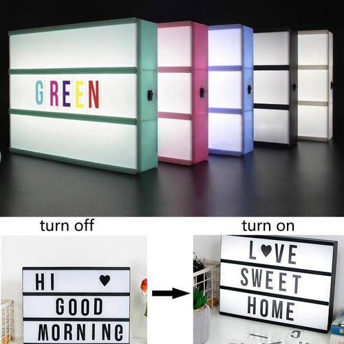 Jual Lampu Led Lightbox Cinema DIY Angka Huruf Dekorasi Kamar A6 ...
