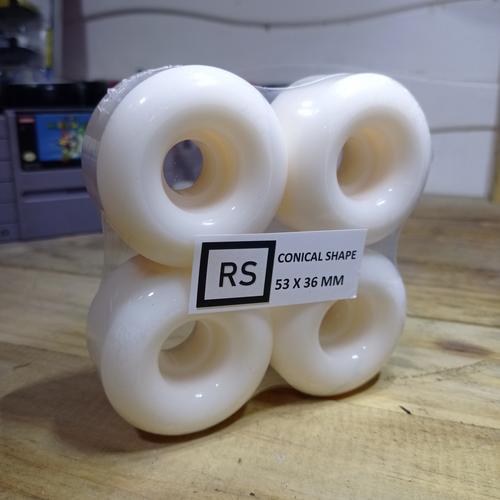 Jual Skateboard wheels blank RS conical shape 55D 53 54mm - Kota ...