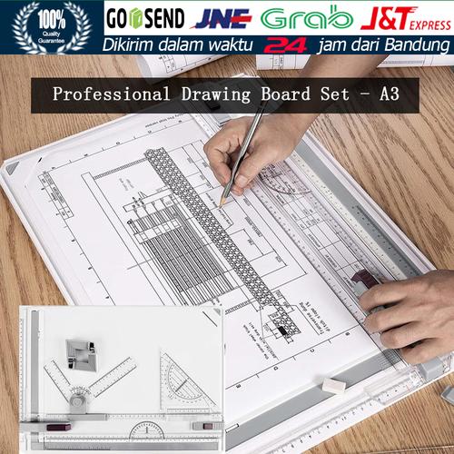 Jual Meja Gambar Arsitek A3 Professional Drawing Board Head - Kota ...