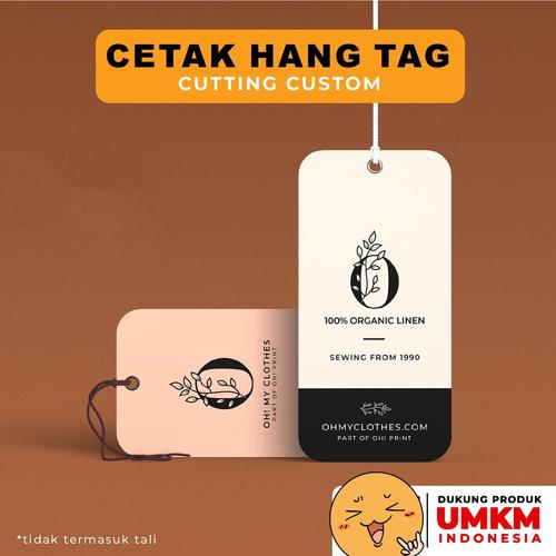Jual cetak custom print hangtag label baju murah kualitas istimewa ...
