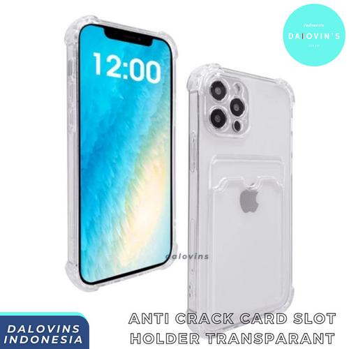 Promo Anti Crack Card Case iPhone 14 PRO MAX PLUS Transparan Casing ...